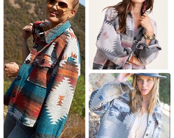 Women Aztec Jacket - Etsy