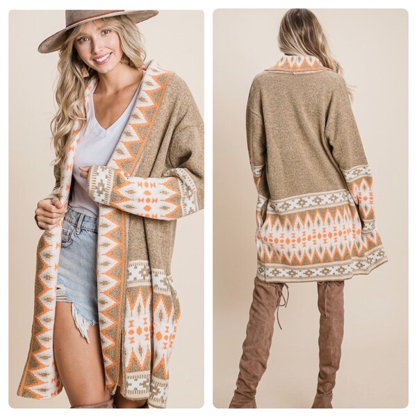 Aztec Cardigan - Etsy