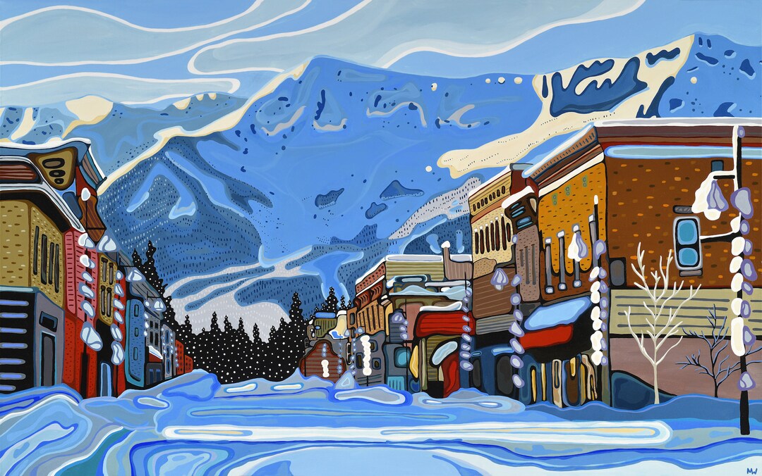 Downtown Fernie Paper Print - Etsy