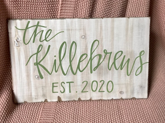 Custom Handwritten Name Sign Wedding Sign Wooden Handwritten | Etsy