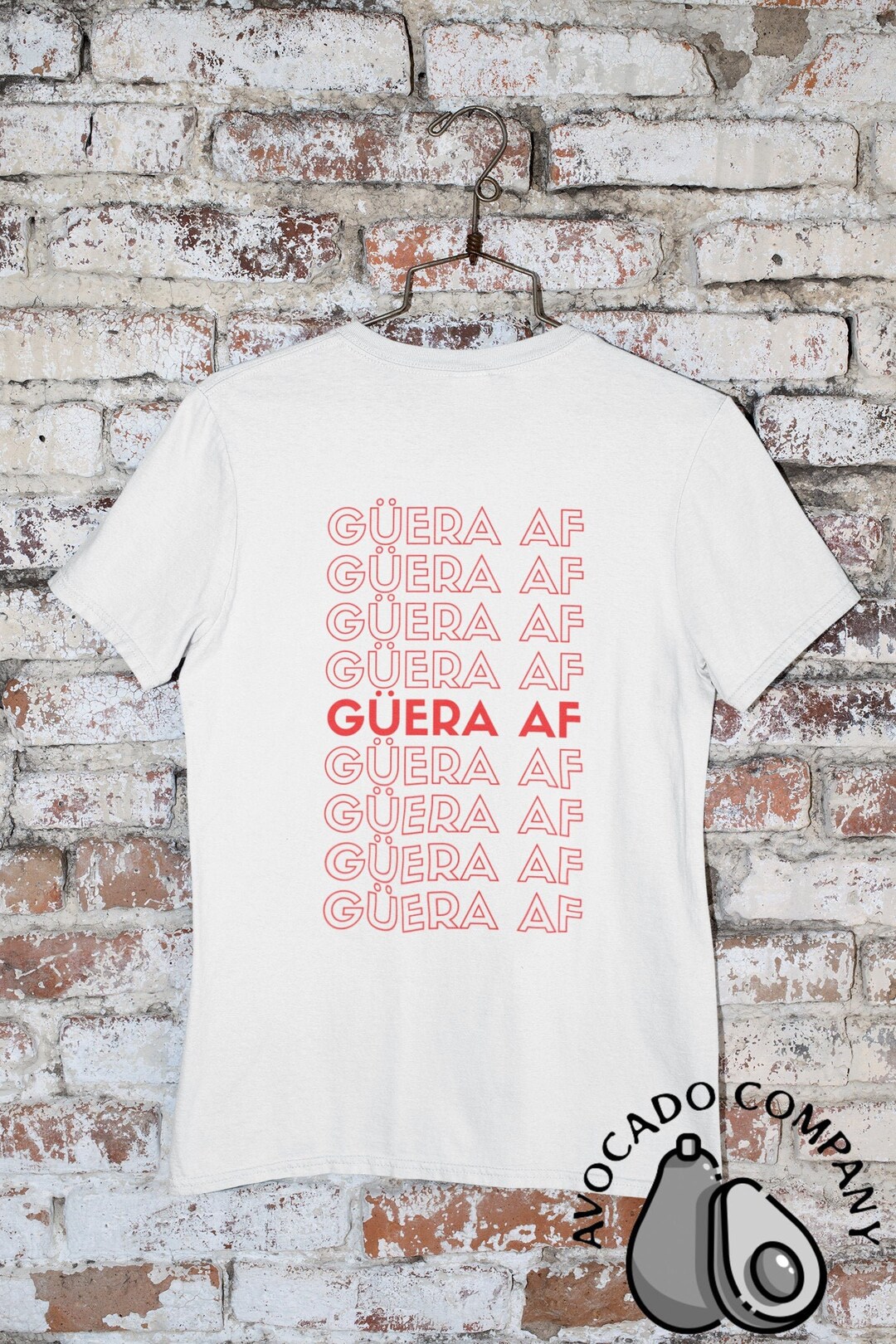 Guera AF Shirt Latina Spanglish Spanish - Etsy Canada