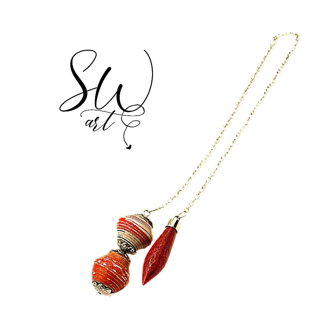 Beaded Chain Bookmark, Handmade Chain Bookmark, Silverplated Chain ...