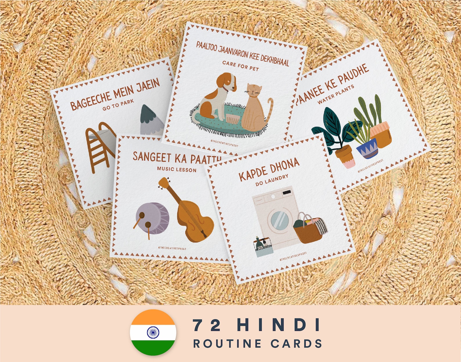 Hindi Routine Chart Routine Checklist Routine Cards Daily - Etsy Australia