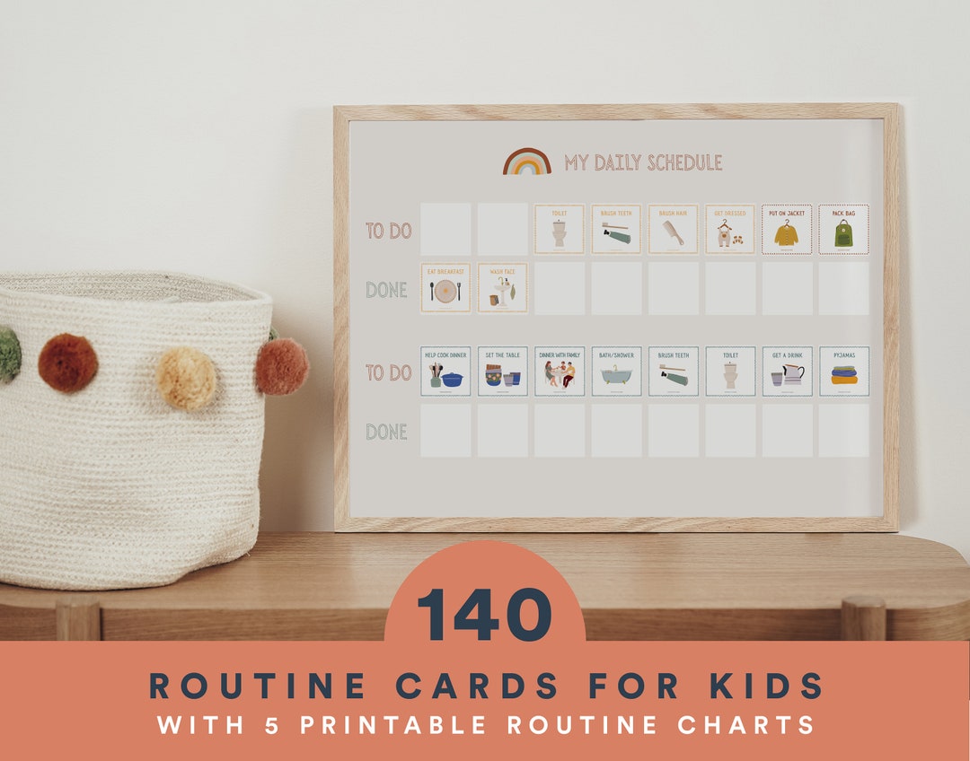 Routine Chart, Routine Checklist, Routine Cards, Daily Rhythm Cards ...
