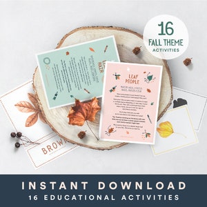 Fall Printable Educational Activity Bundle - Etsy