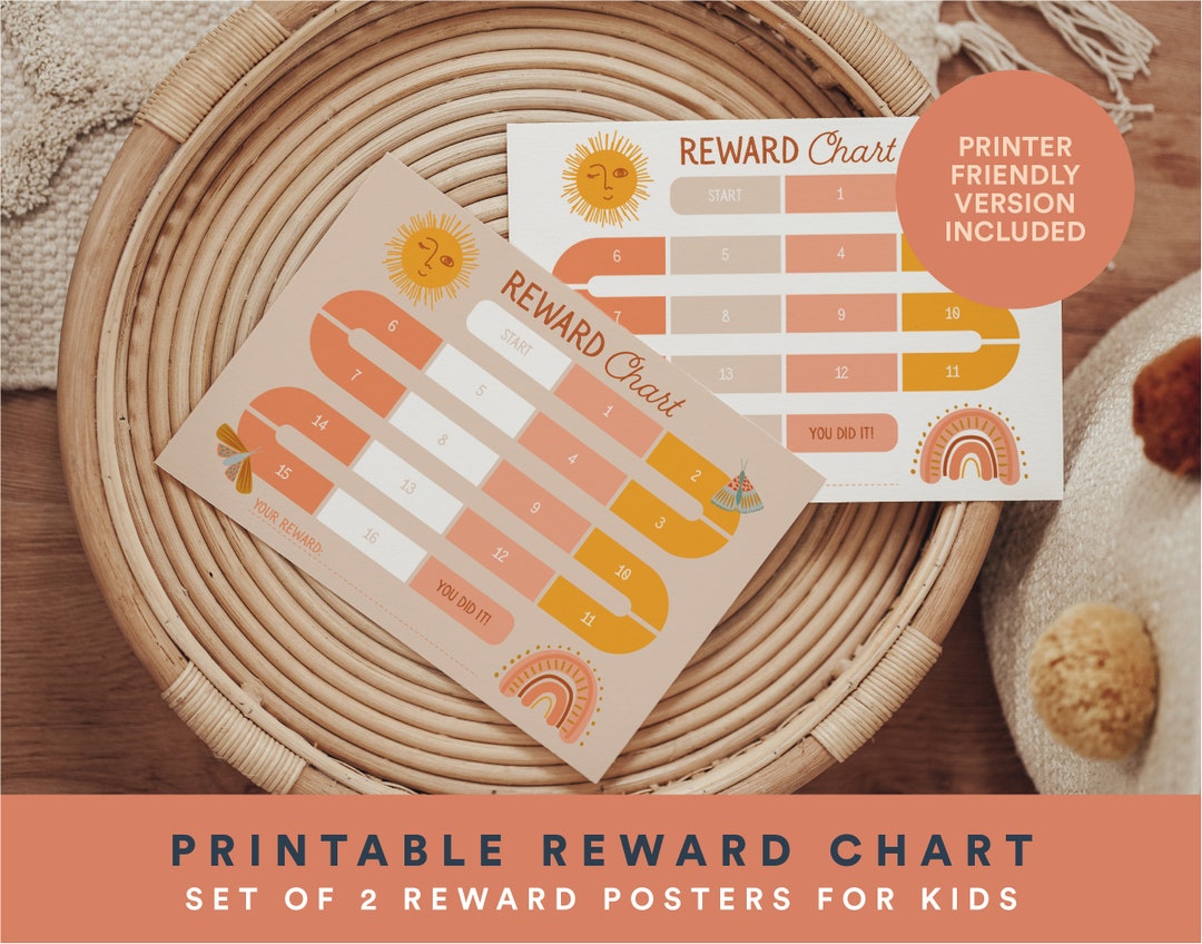 Reward Chart for Kids, Kids Reward Chart, Toddler Reward Chart ...