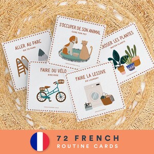 French Routine Chart, Routine Checklist, Routine Cards, Daily Rhythm ...