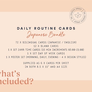 Japanese Routine Chart, Routine Checklist, Routine Cards, Daily Rhythm ...