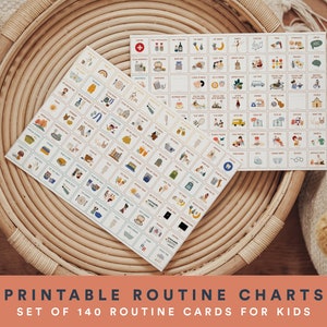 Routine Chart, Routine Checklist, Routine Cards, Daily Rhythm Cards ...