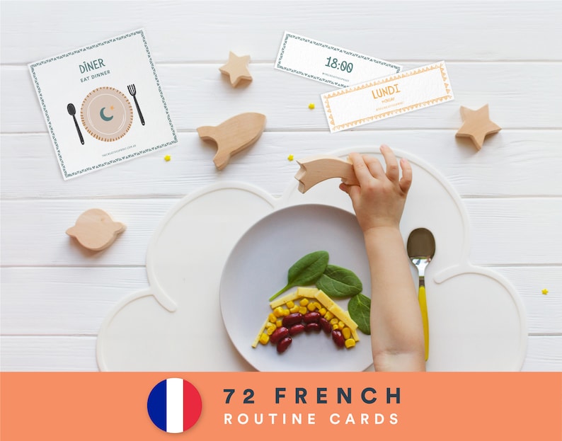 French Routine Chart Routine Checklist Routine Cards Daily - Etsy Australia