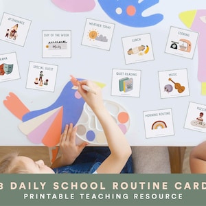 School Routine Cards, Routine Checklist, Routine Cards, Daily Rhythm ...