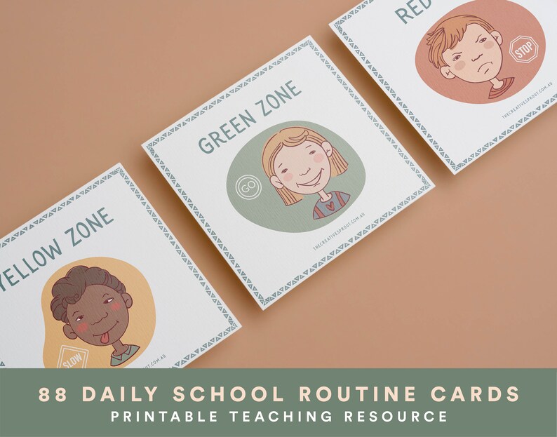 School Routine Cards Routine Checklist Routine Cards Daily - Etsy