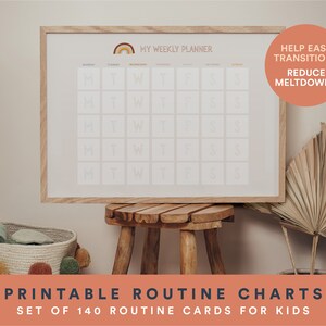 Routine Chart, Routine Checklist, Routine Cards, Daily Rhythm Cards ...
