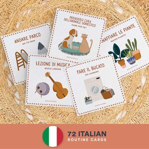 Italian Routine Chart, Routine Checklist, Routine Cards, Daily Rhythm ...