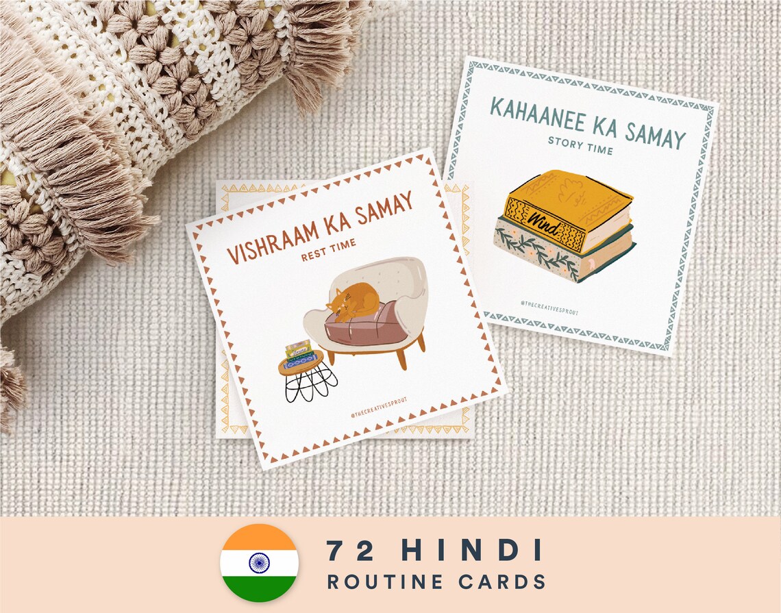 Hindi Routine Chart Routine Checklist Routine Cards Daily - Etsy Australia