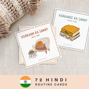 Hindi Routine Chart, Routine Checklist, Routine Cards, Daily Rhythm ...