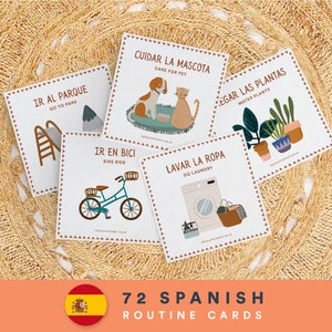 Spanish Routine Chart, Routine Checklist, Routine Cards, Daily Rhythm ...
