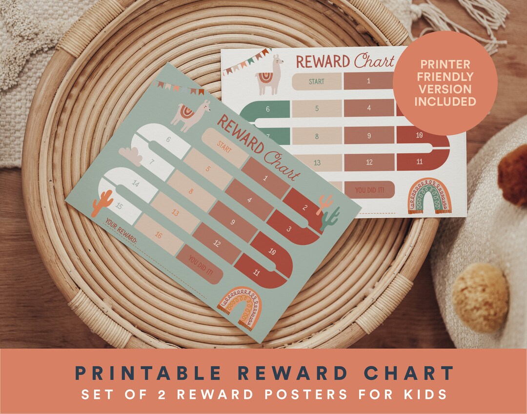 Reward Chart for Kids, Kids Reward Chart, Toddler Reward Chart ...