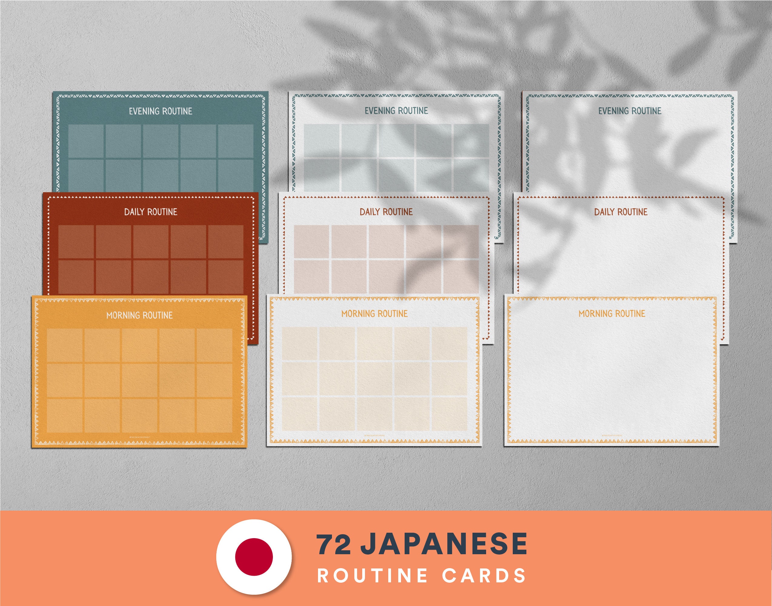 Japanese Routine Chart Routine Checklist Routine Cards - Etsy
