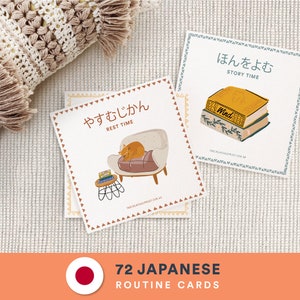 Japanese Routine Chart Routine Checklist Routine Cards - Etsy