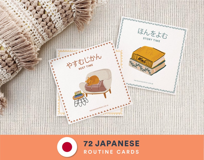 Japanese Routine Chart Routine Checklist Routine Cards - Etsy