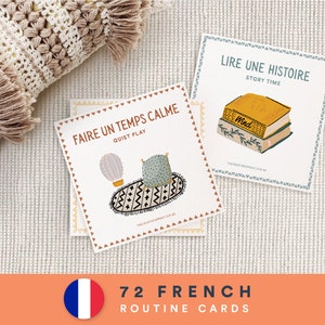 French Routine Chart, Routine Checklist, Routine Cards, Daily Rhythm ...