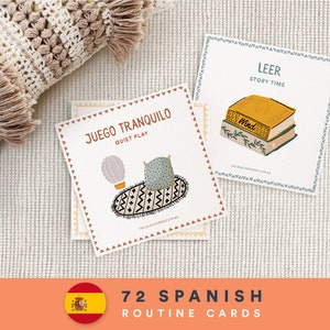 Spanish Routine Chart, Routine Checklist, Routine Cards, Daily Rhythm ...