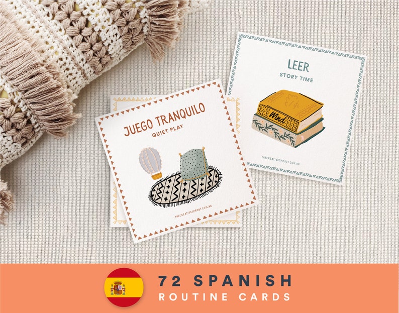 Spanish Routine Chart Routine Checklist Routine Cards Daily | Etsy