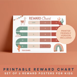 Reward Chart for Kids, Kids Reward Chart, Toddler Reward Chart ...
