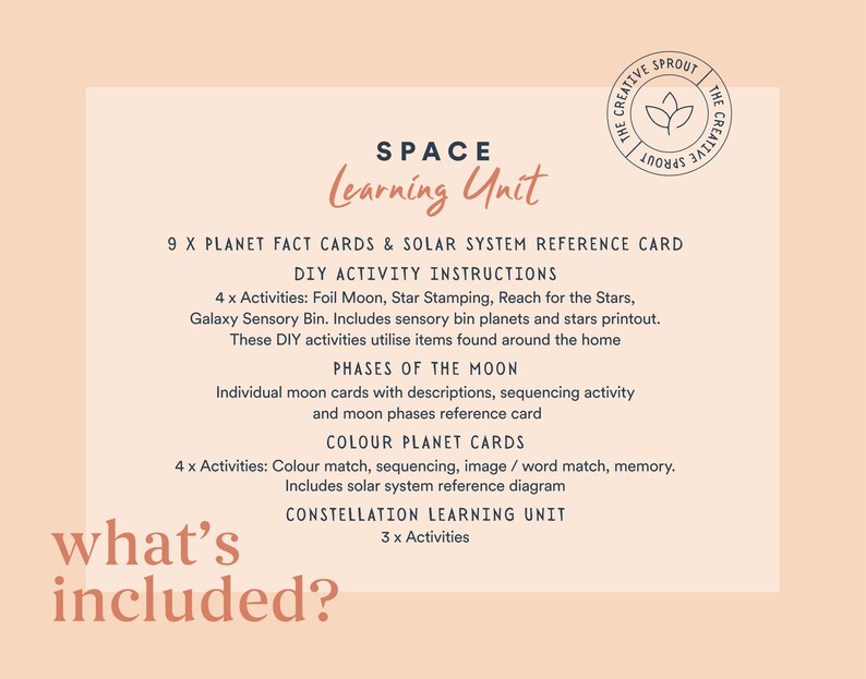 Space Activities Solar System Moon Phases Montessori - Etsy