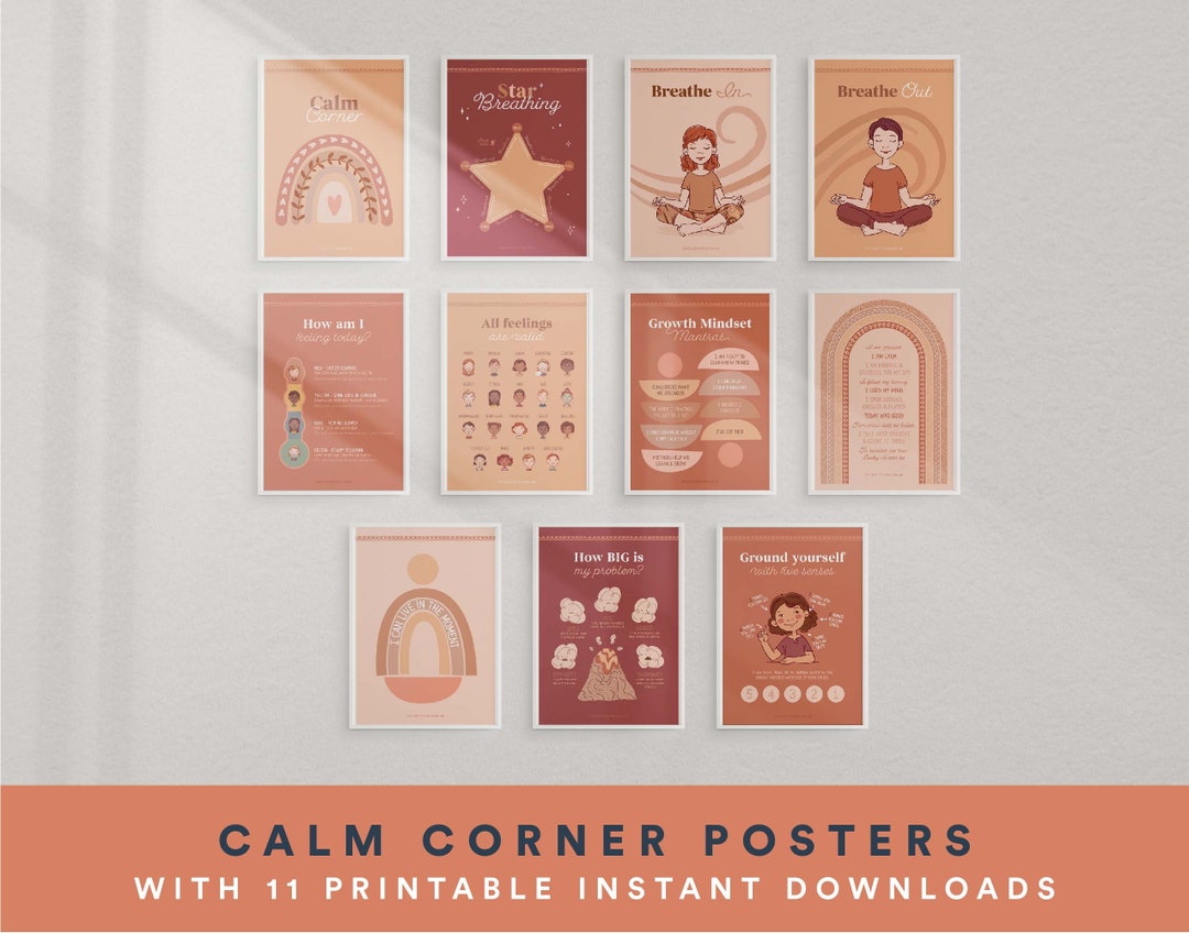 Printable Calm Corner Posters - Etsy Australia
