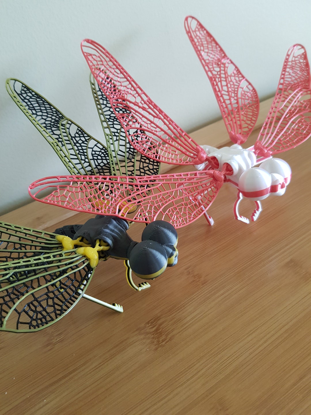 Dragonfly 3D Printed Flying Animal Art Sculpture - Etsy