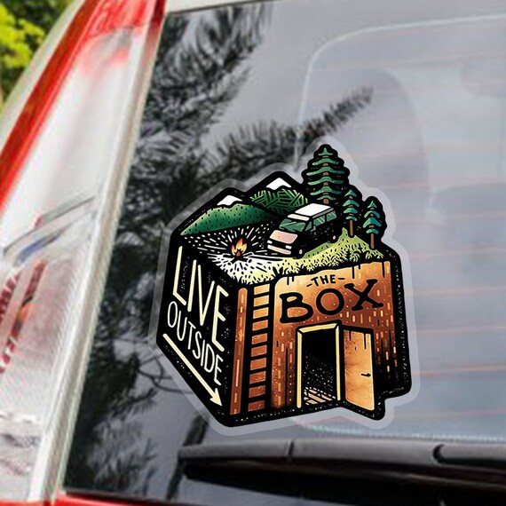 Camping Fire Labels Sticker Pack Sticker Art Campsite Bumper Sticker ...