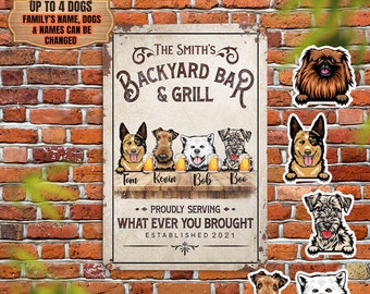 Bar and Grill Sign - Etsy