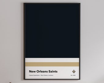 New Orleans Saints Poster - Etsy