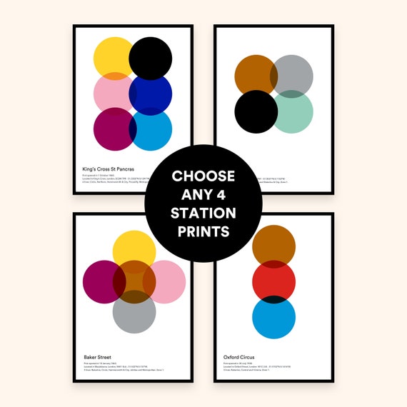 Notting Hill Gate Station • London Underground • Tube Map • Minimal ...