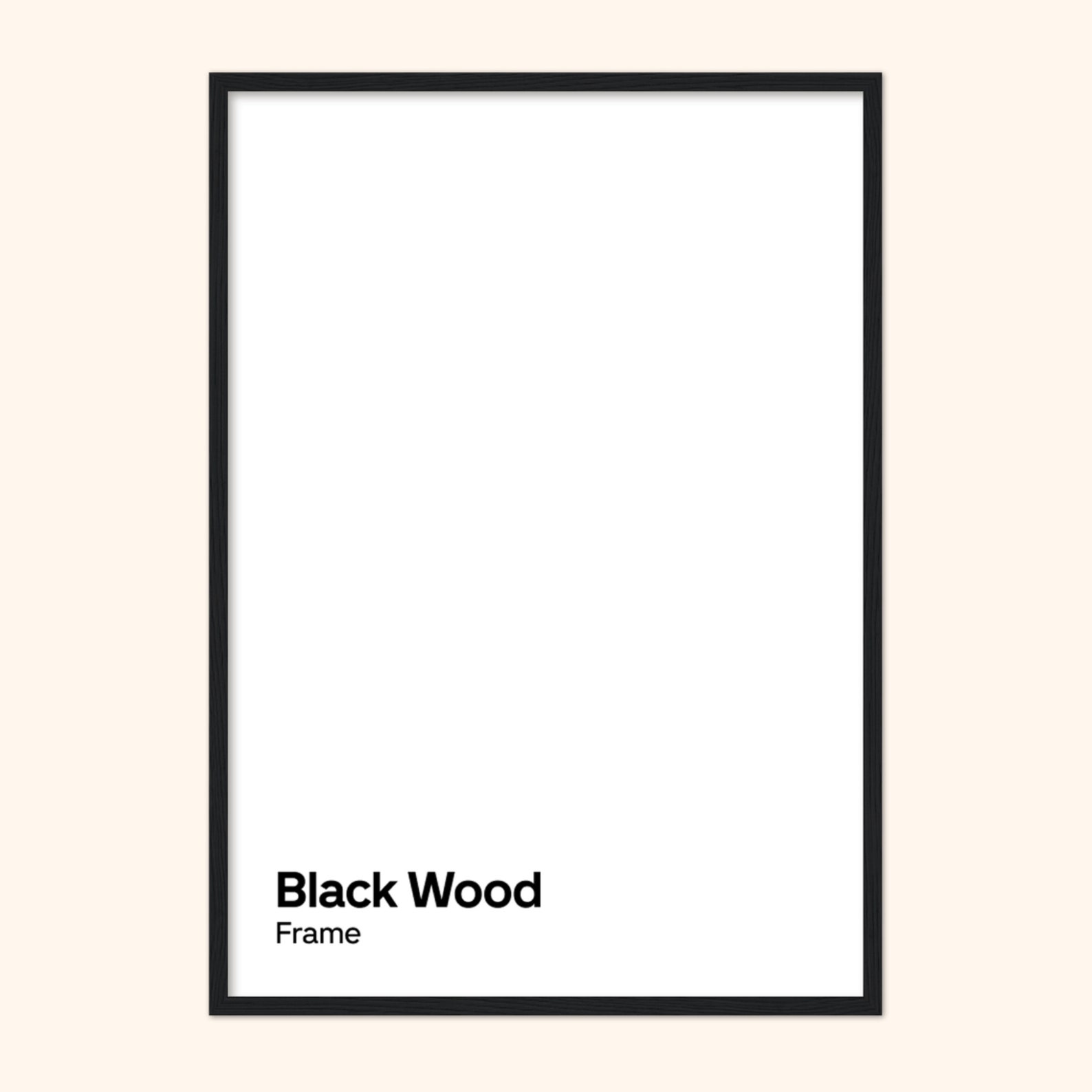 Marco negro marco de cuadro blanco marco de fotos de madera | Etsy