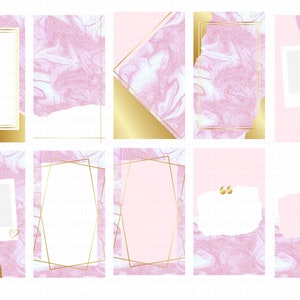 40 Instagram Stories Template Bundle Instagram Pink Marble - Etsy