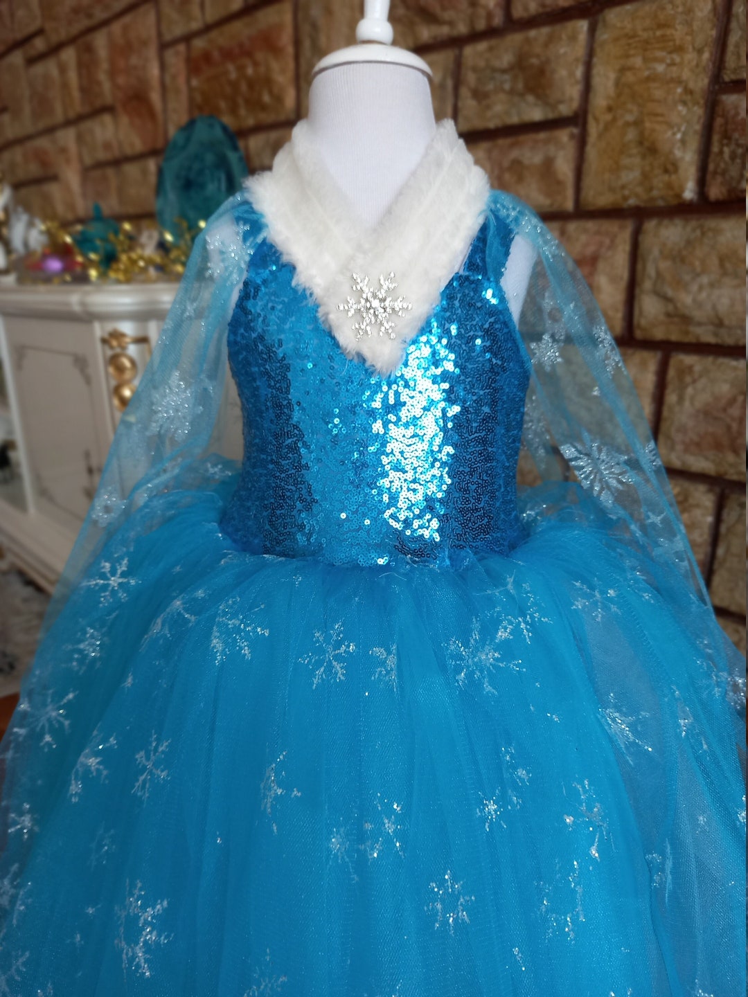 ELSA DRESS FROZEN for Girls Snow Queen Princess Frozen, Ice Queen Elsa ...