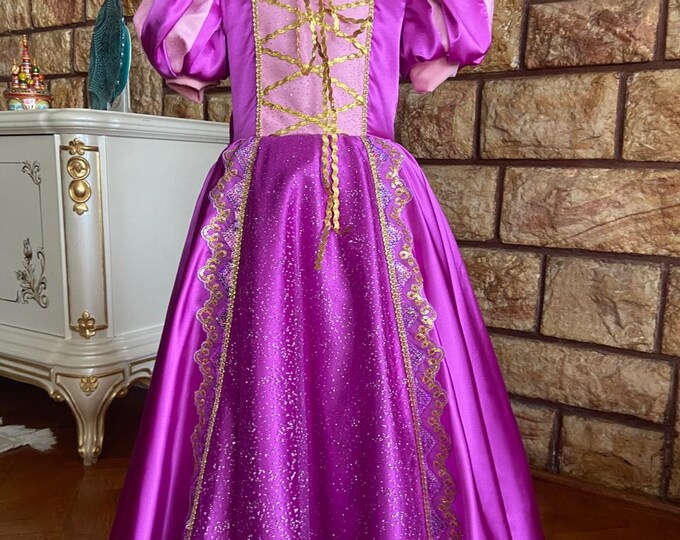 RAPUNZEL DRESS. Rapunzel Costume. Rapunzel Costume for Birthday. Disney ...