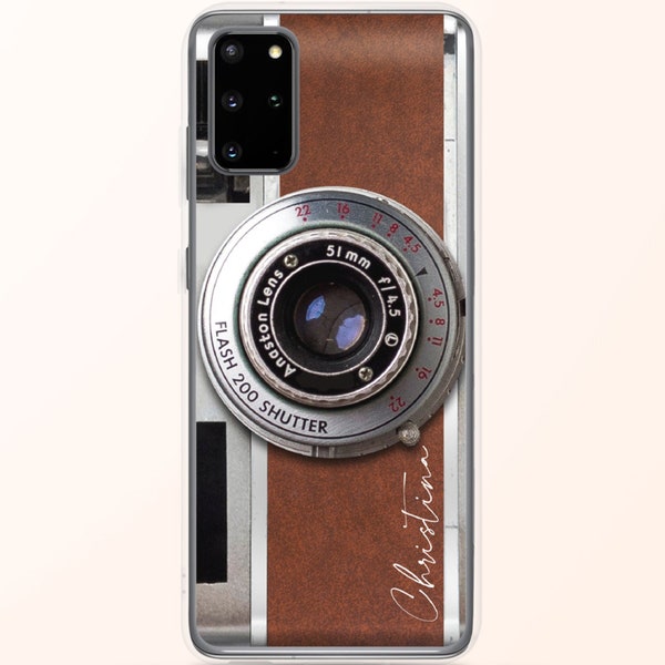 Personalised Name Retro Camera Phone Case, Personalised Gift Phone Case ...