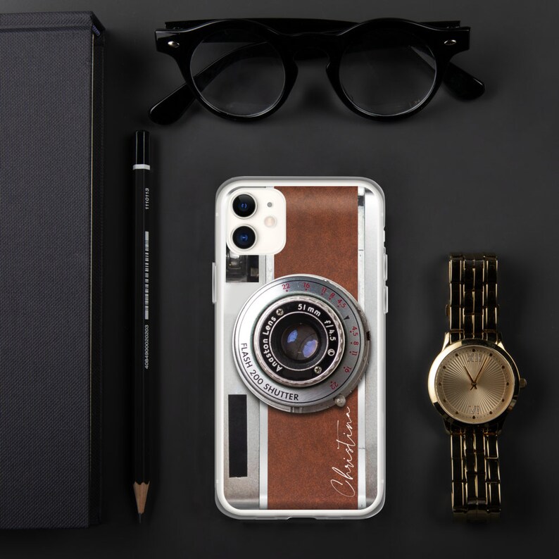 Personalised Name Retro Camera Phone Case, Personalised Gift Phone Case ...