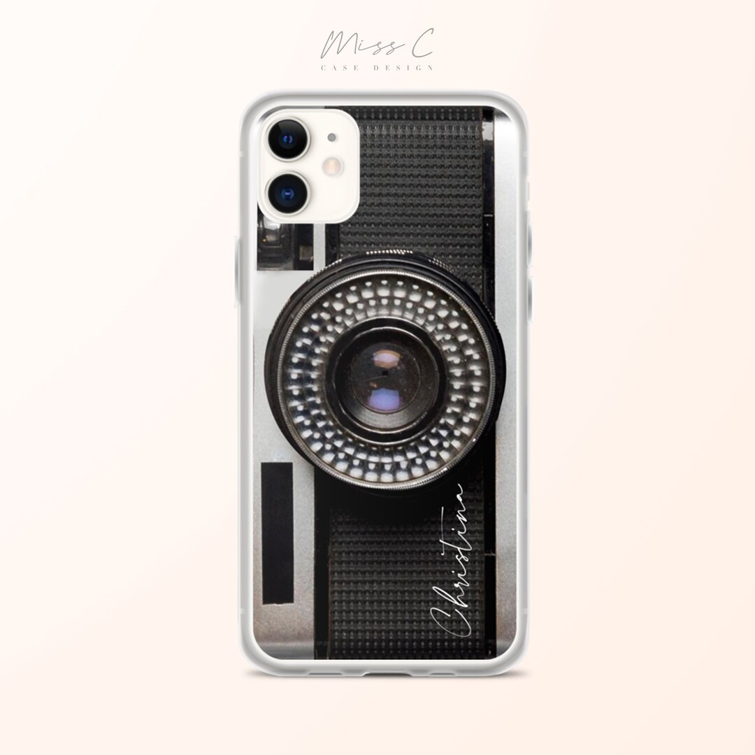 Personalised Name Retro Camera Phone Case, Personalised Gift Phone Case ...