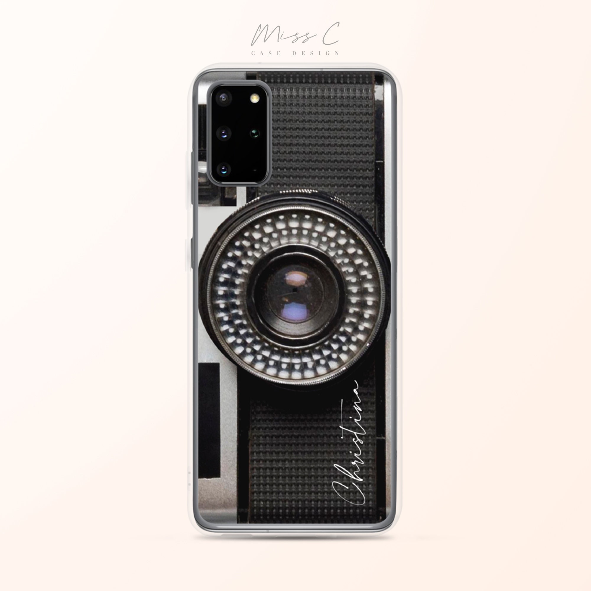 Personalised Retro Camera Phone Case, Personalised Name Gift ,tough ...