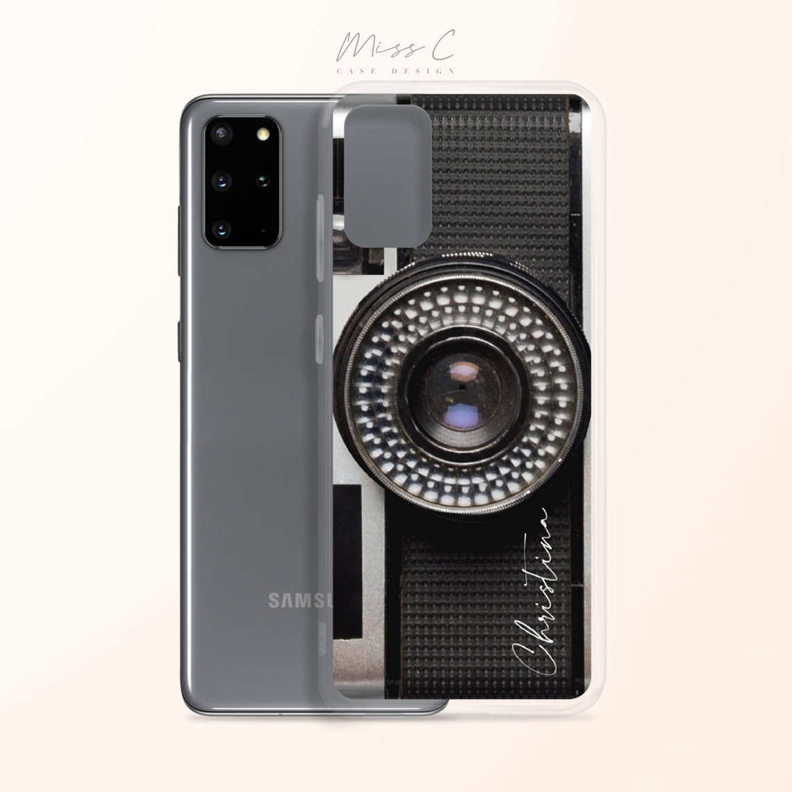 Personalised Retro Camera Phone Case, Personalised Name Gift ,tough ...