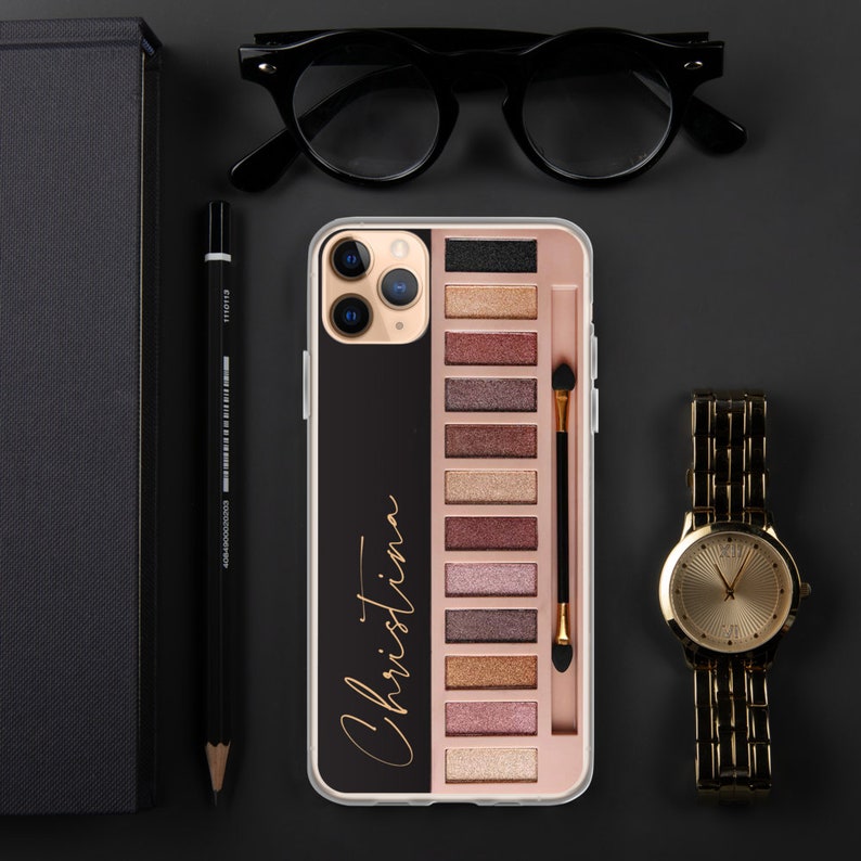 Personalised Cute Phone Case Makeup Eyeshadow Palette, Tough Case ...