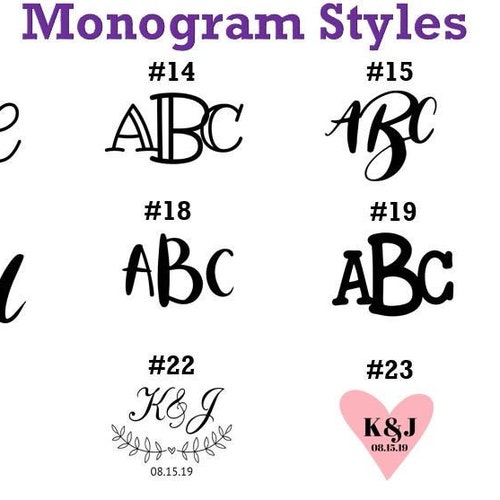 Personalized Monogram Initial Decal - Etsy