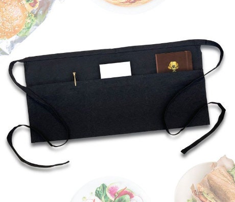 Custom Waist Apron With Pockets Personalized Half Apron - Etsy