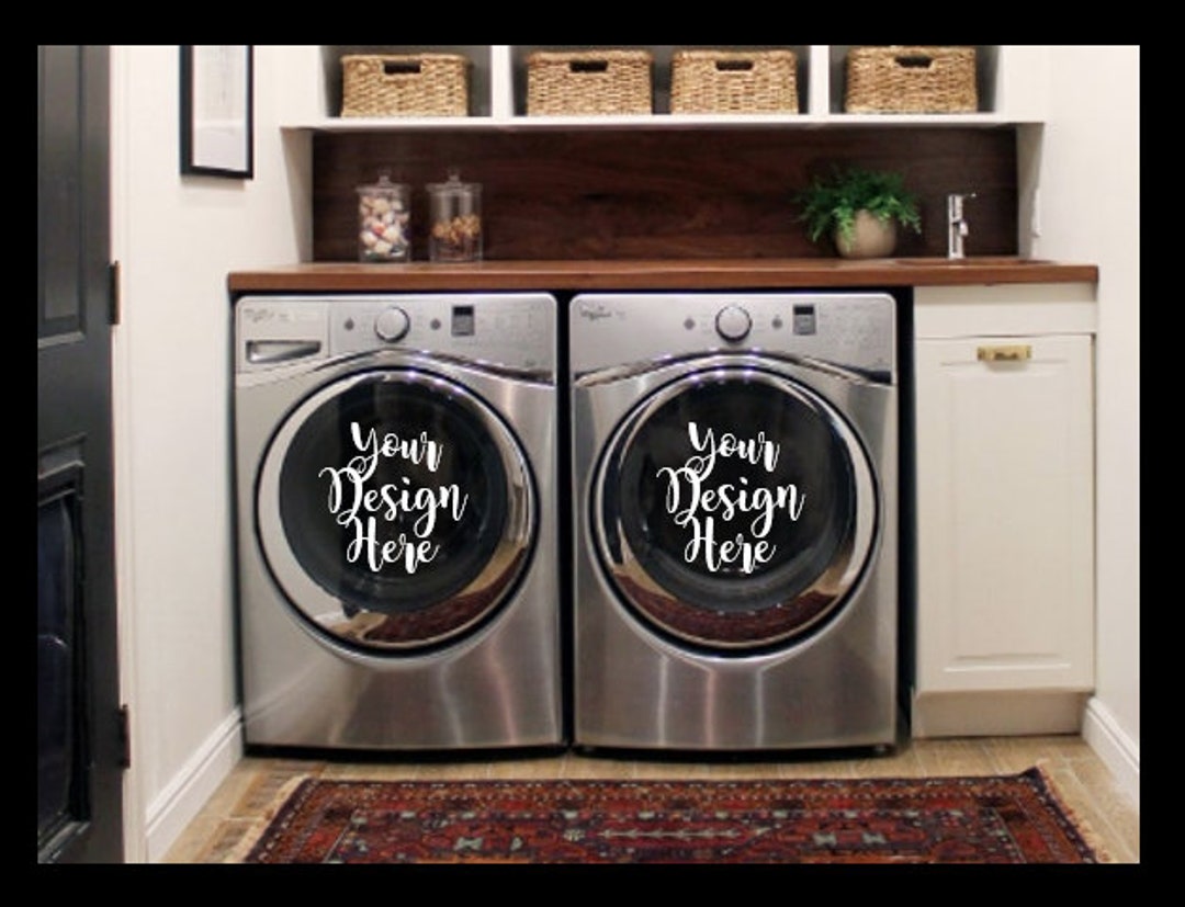 Washer and Dryer Decals - Wash Dry Sticker - Laundry Room Decals - Etsy