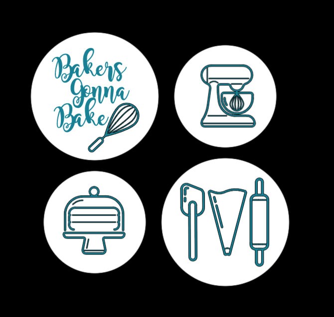 Bakers Themed Burner Covers - Cake Stove Covers - Personalized Burner ...